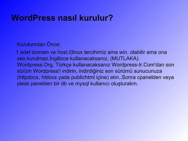 Wordpress nedir | PPT