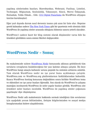 Wordpress nedir | PDF