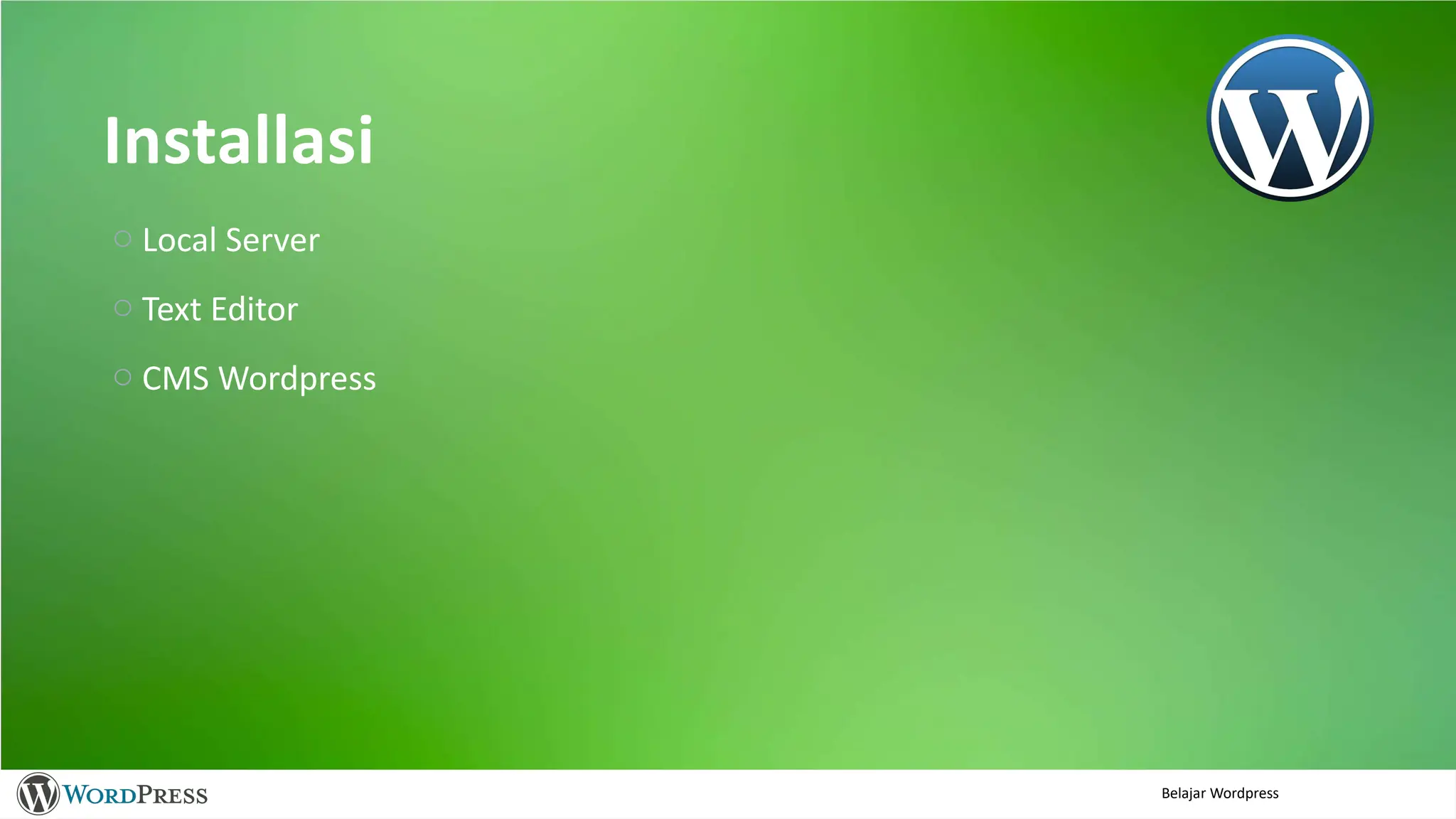 Wordpress ppt tentang file penting informatika | PPT