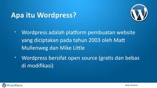 Wordpress ppt tentang file penting informatika | PPTX