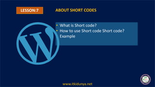 WordPress Course Outline | PDF