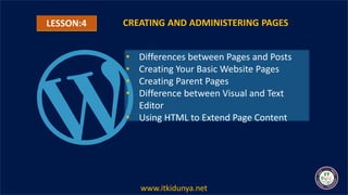 WordPress Course Outline | PDF