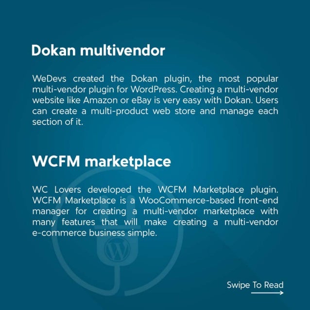 WordPress Plugins Comparison - Dokan VS WCFM | PDF