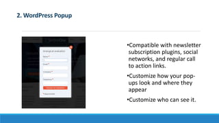 Word press plugins slide share | PPT