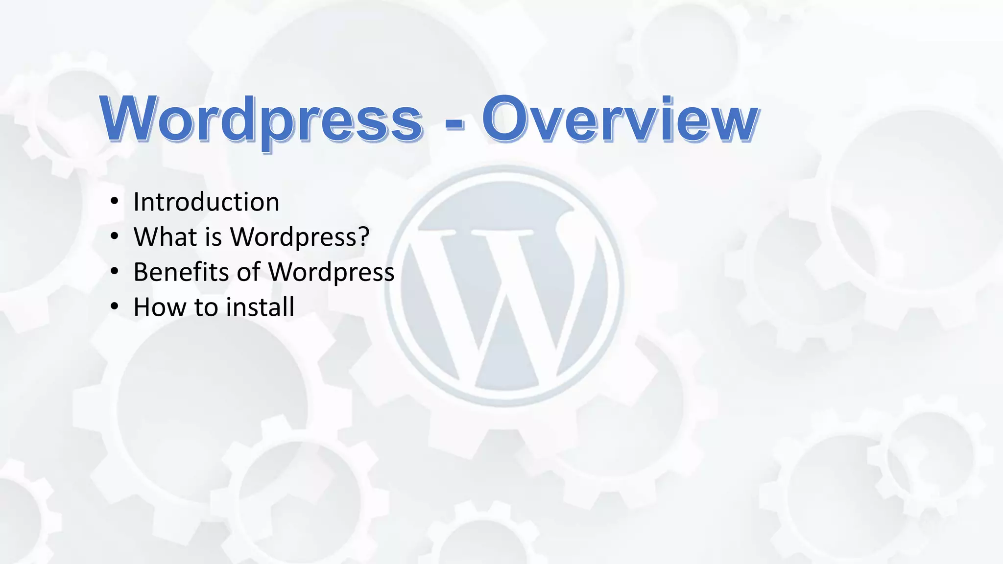 Wordpress ppt | PPTX