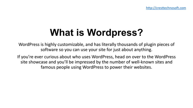 Wordpress ppt | PPTX