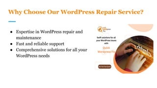 WordPress Repair and Support Services.pptx