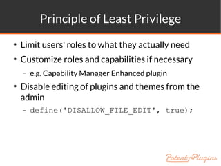 WordPress Security 101: Practical Techniques & Best Practices | PDF