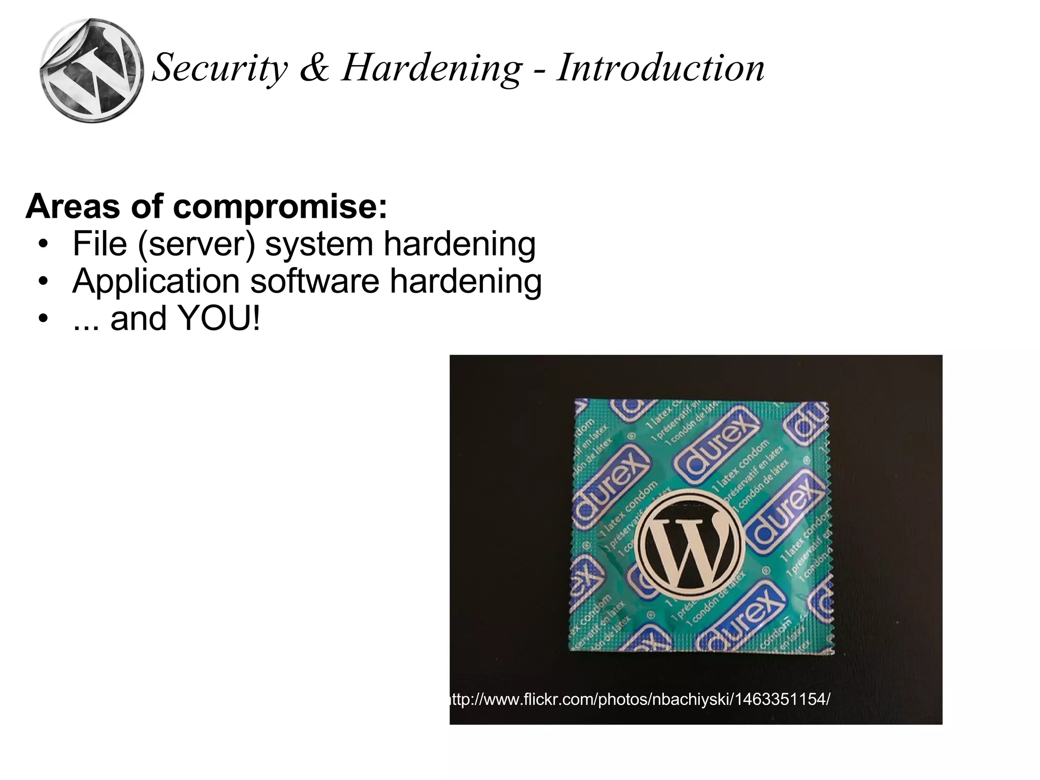 WordPress Security Hardening | PPT