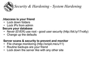 WordPress Security Hardening | PPT