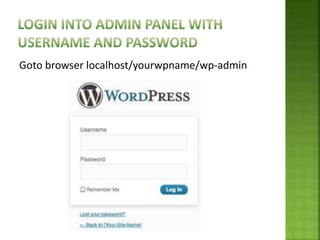 Basic WordPress for Beginner ppt | PPTX