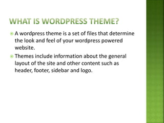 Basic WordPress for Beginner ppt | PPTX