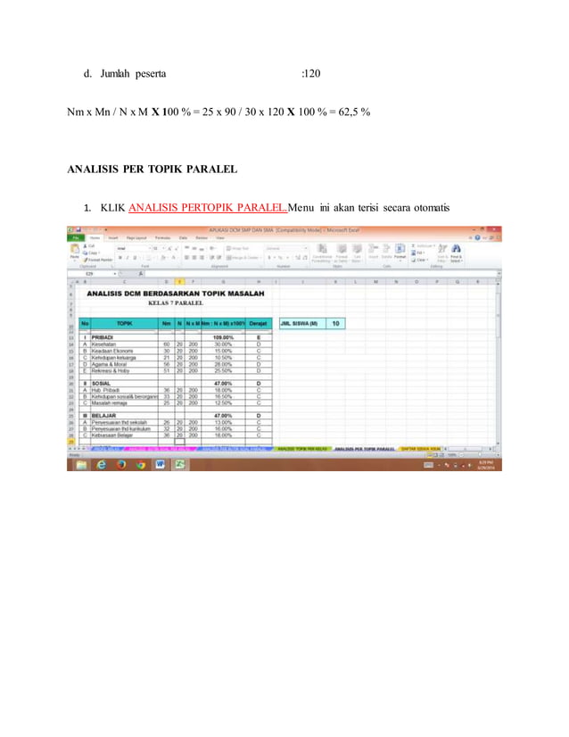 daftar cek masalah | DOCX