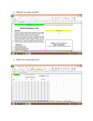 daftar cek masalah | DOCX