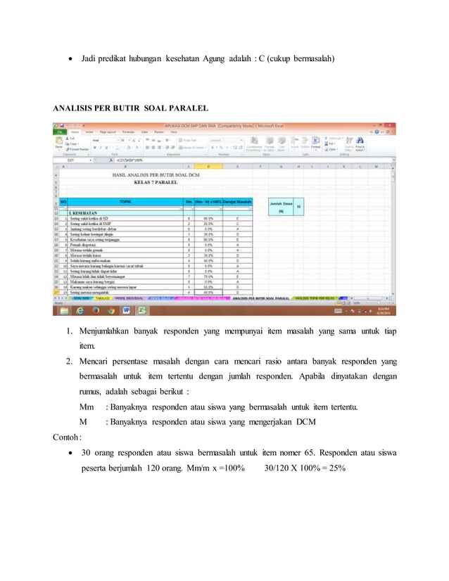 daftar cek masalah | DOCX