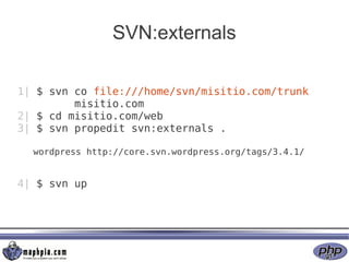 Usando SVN para instalar un Wordpress seguro en Ubuntu Server | PPT