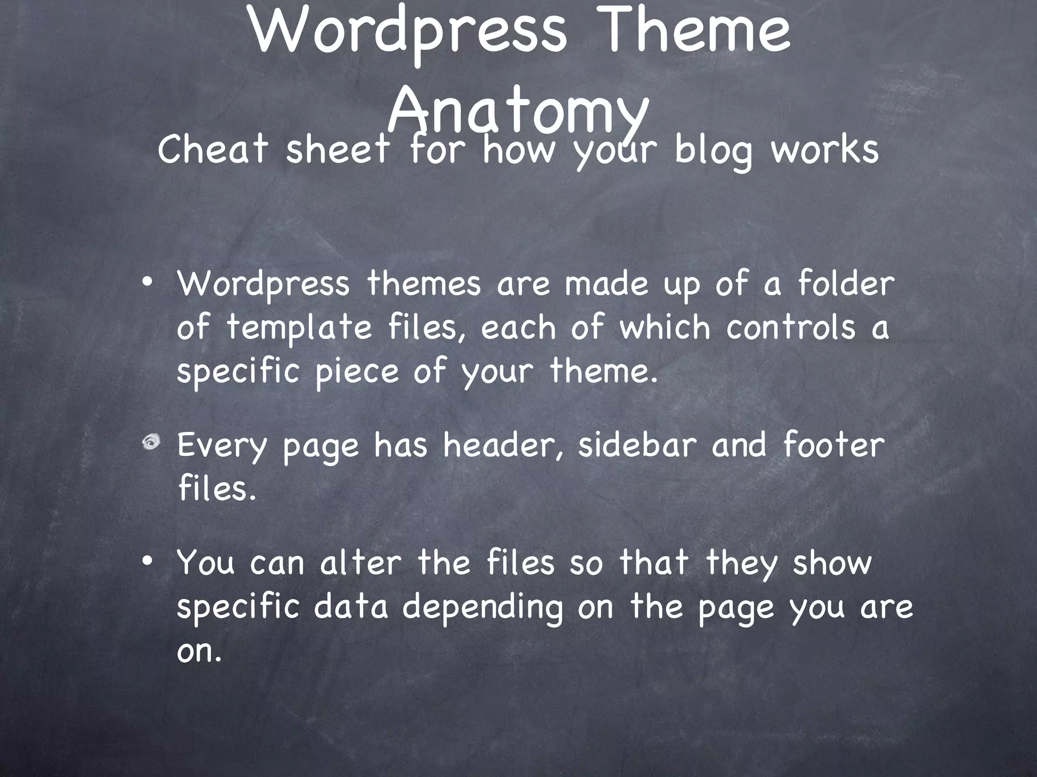 Wordpress template hierarchy | PPT