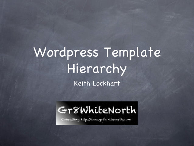 Wordpress template hierarchy | PPT