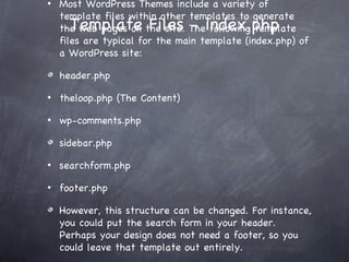 Wordpress template hierarchy | PPT