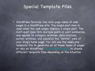 Wordpress template hierarchy | PPT