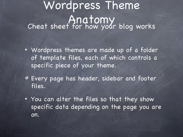 Wordpress template hierarchy | PPT