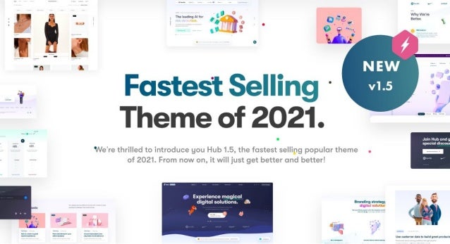 Hub - Responsive Multi-Purpose WordPress Theme 2022 | PPT