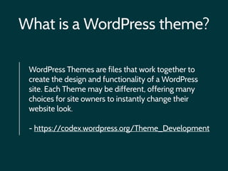 WordPress Theme Structure | PDF