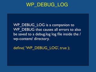 WordPress Theme Workshop: Misc | PPT