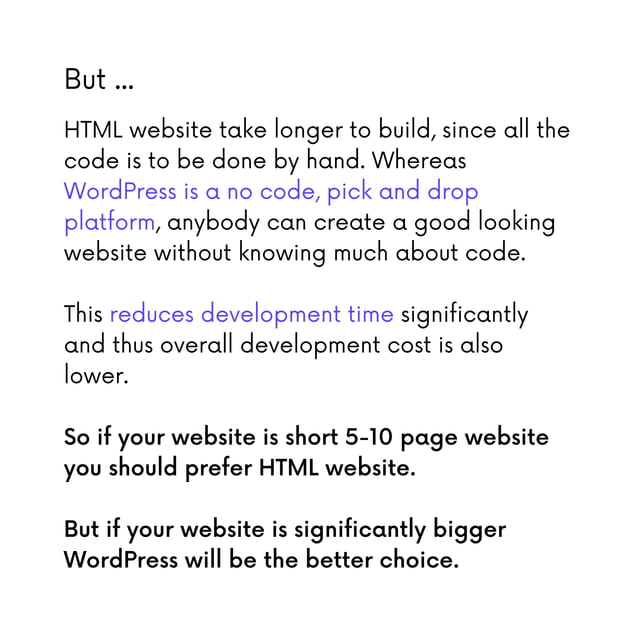 Wordpress vs html | PDF
