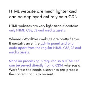 Wordpress vs html | PDF