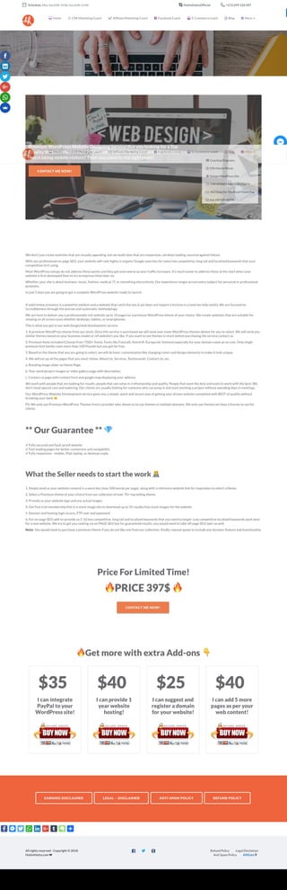 Wordpress website design - (APPLY NOW) | PDF