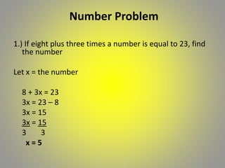 Word Problem | PPTX