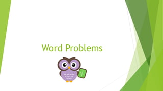 Word problems | PPTX