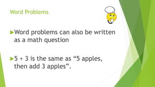 Word problems | PPTX