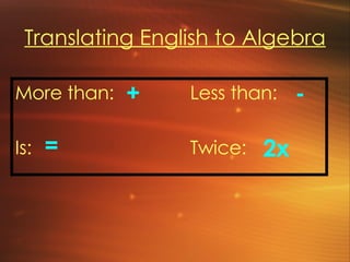 Word Problems B | PPT