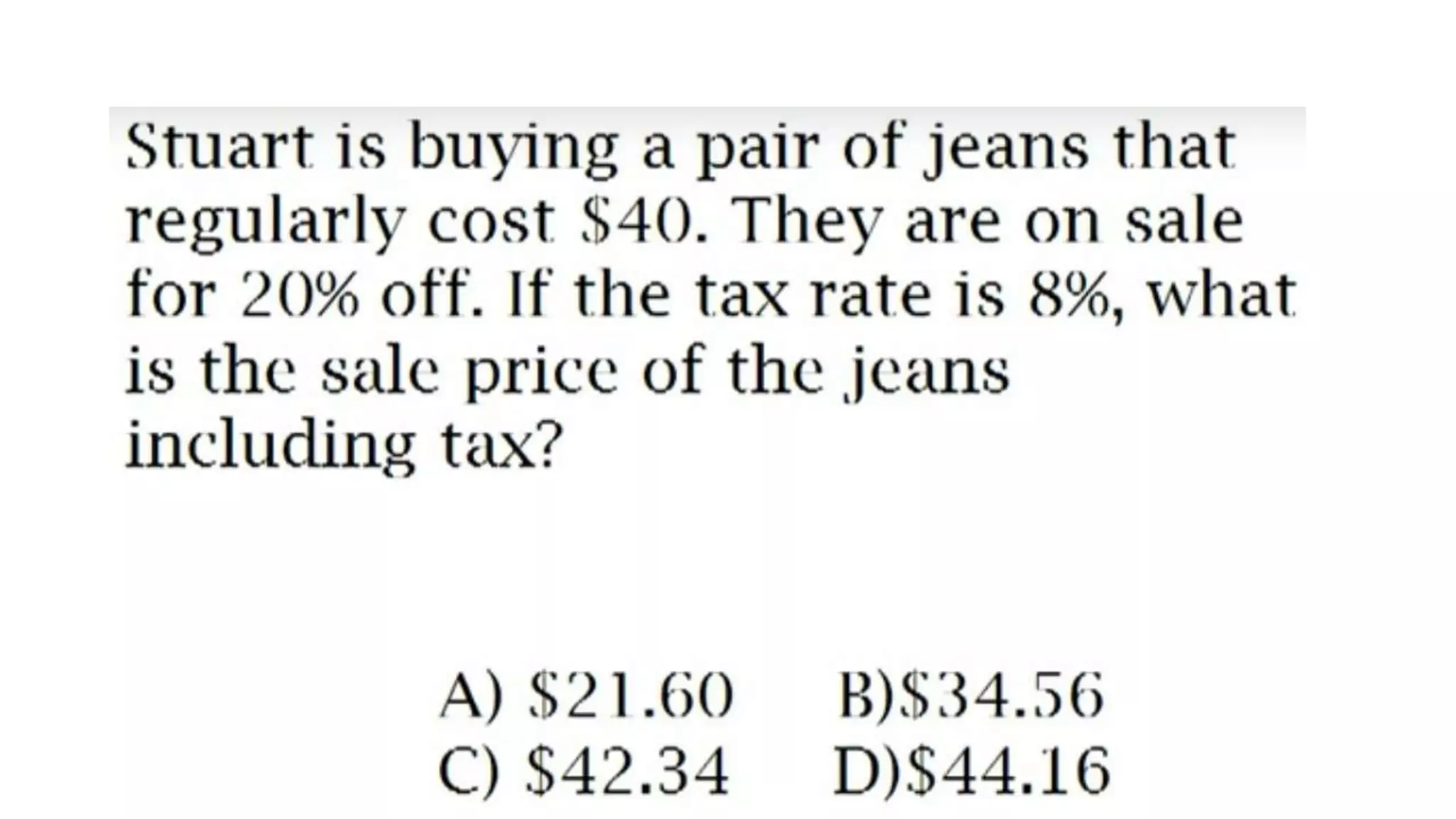 Word problems discounts and taxes | PPTX