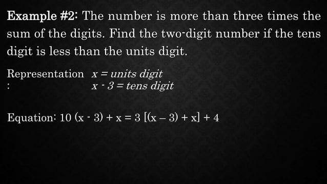 Grade 7 Word Problems Involving Equations in One Variable PowerPoint Presentation | PPTX ...
