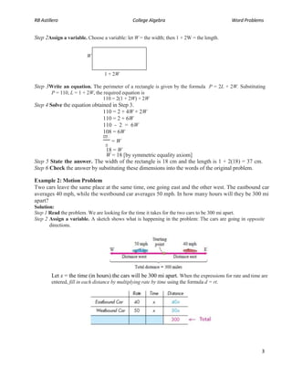 Word+problems+le1 | DOCX | Chemistry | Science