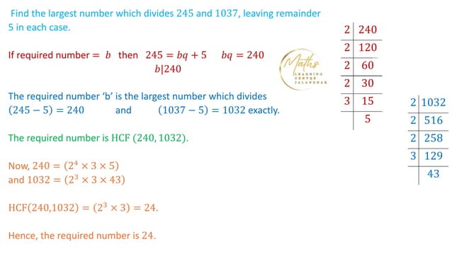 Word Problems on HCF and LCM (Real Numbers) | PDF