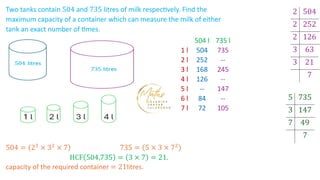 Word Problems on HCF and LCM (Real Numbers) | PDF