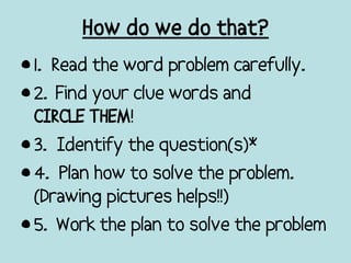 Word problem workshop | PPT