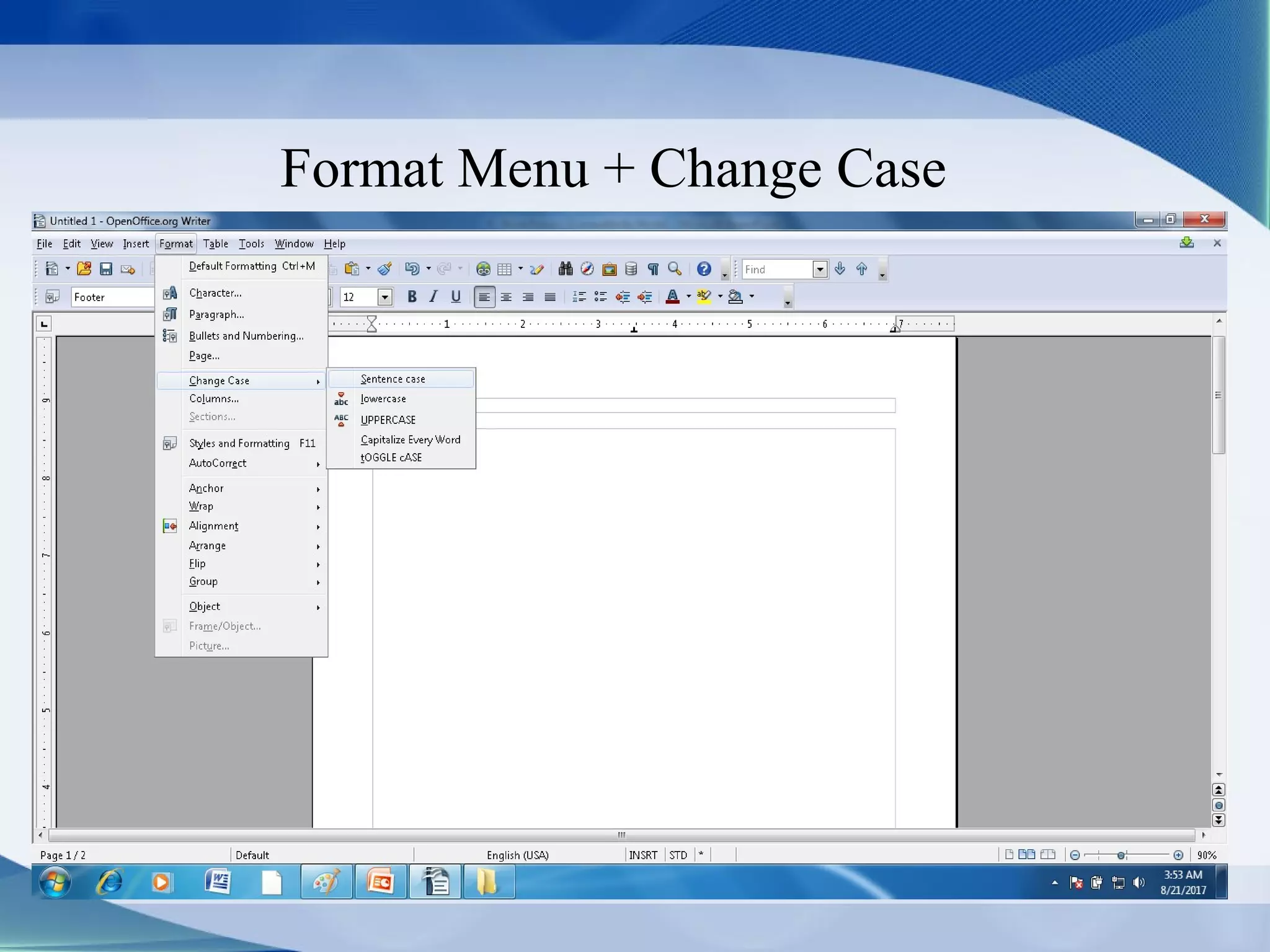 Apache Open Office Word Process -R.D.Sivakumar | PPT
