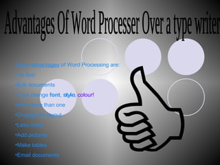 Word Processing | PPT
