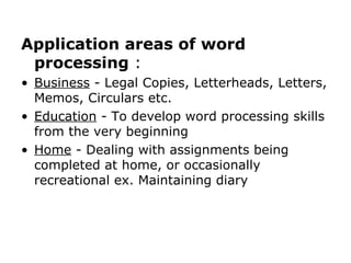 Word processing | PPT