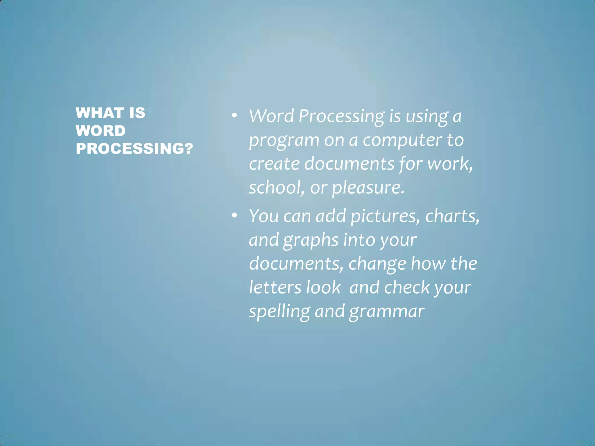 Word processing | PPTX