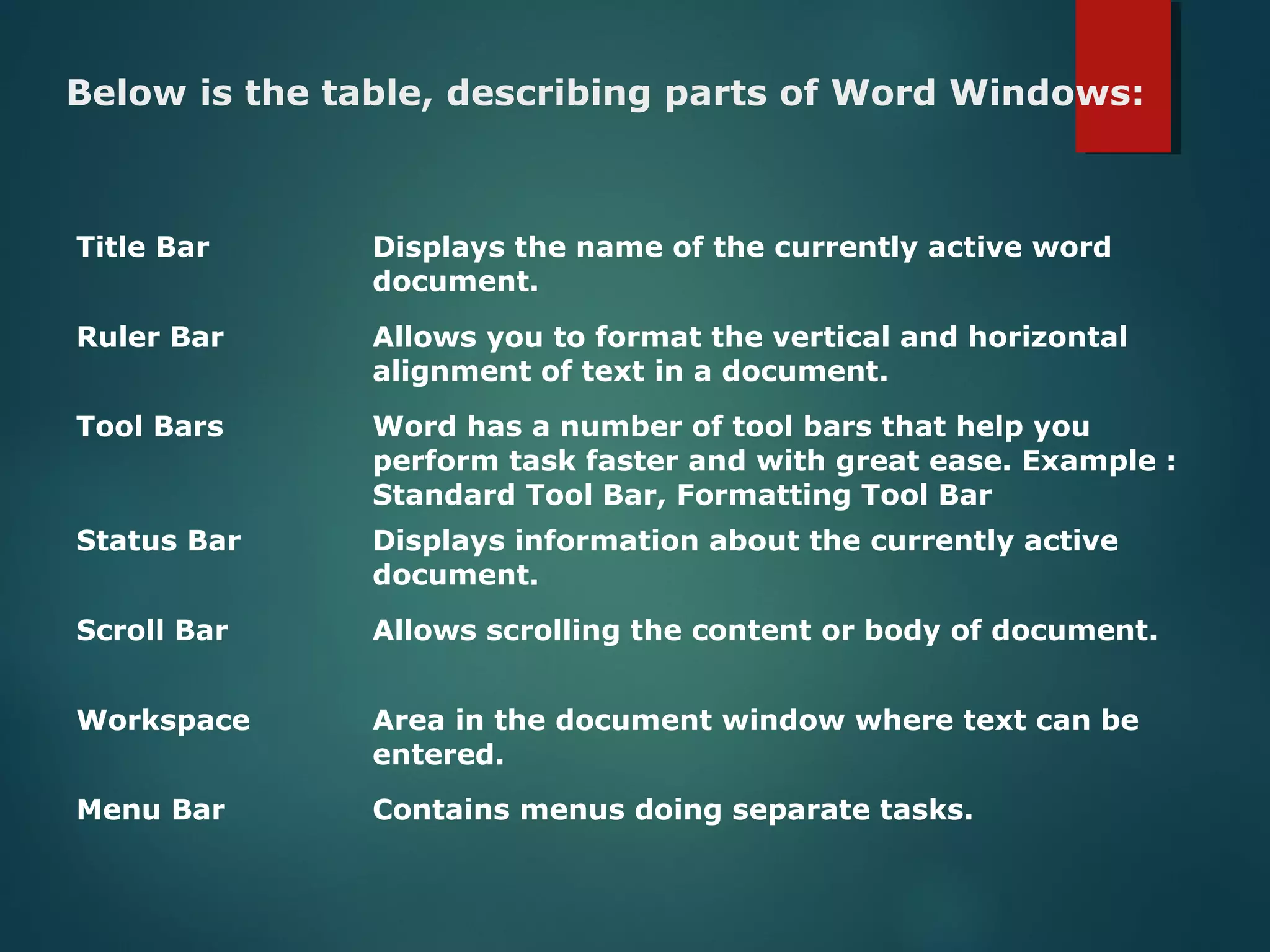 Word processing | PPT