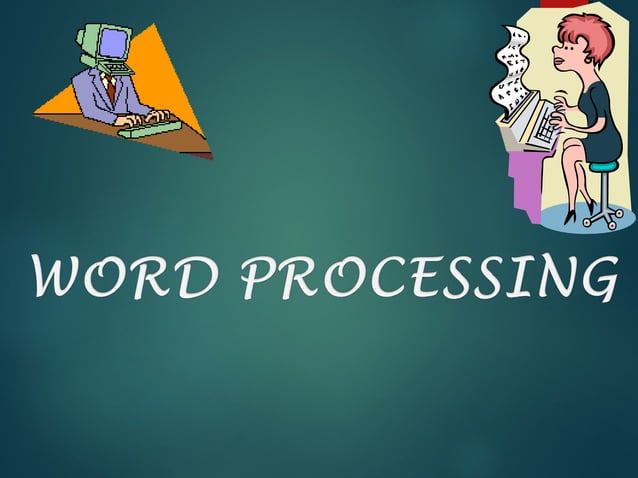 Word processing | PPT | Desktop Publishing | Computer Software and Applications