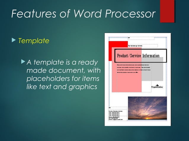 Word processing | PPT | Desktop Publishing | Computer Software and Applications