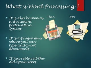 Word processing | PPT