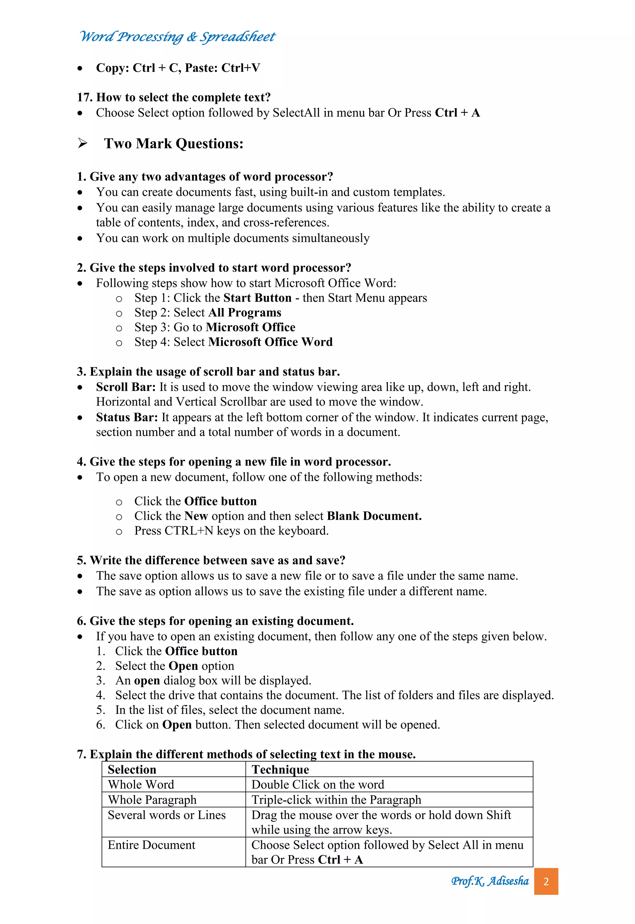 Word processing | PDF